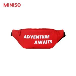 Miniso - Waist Bag - Red - GradeOneMart